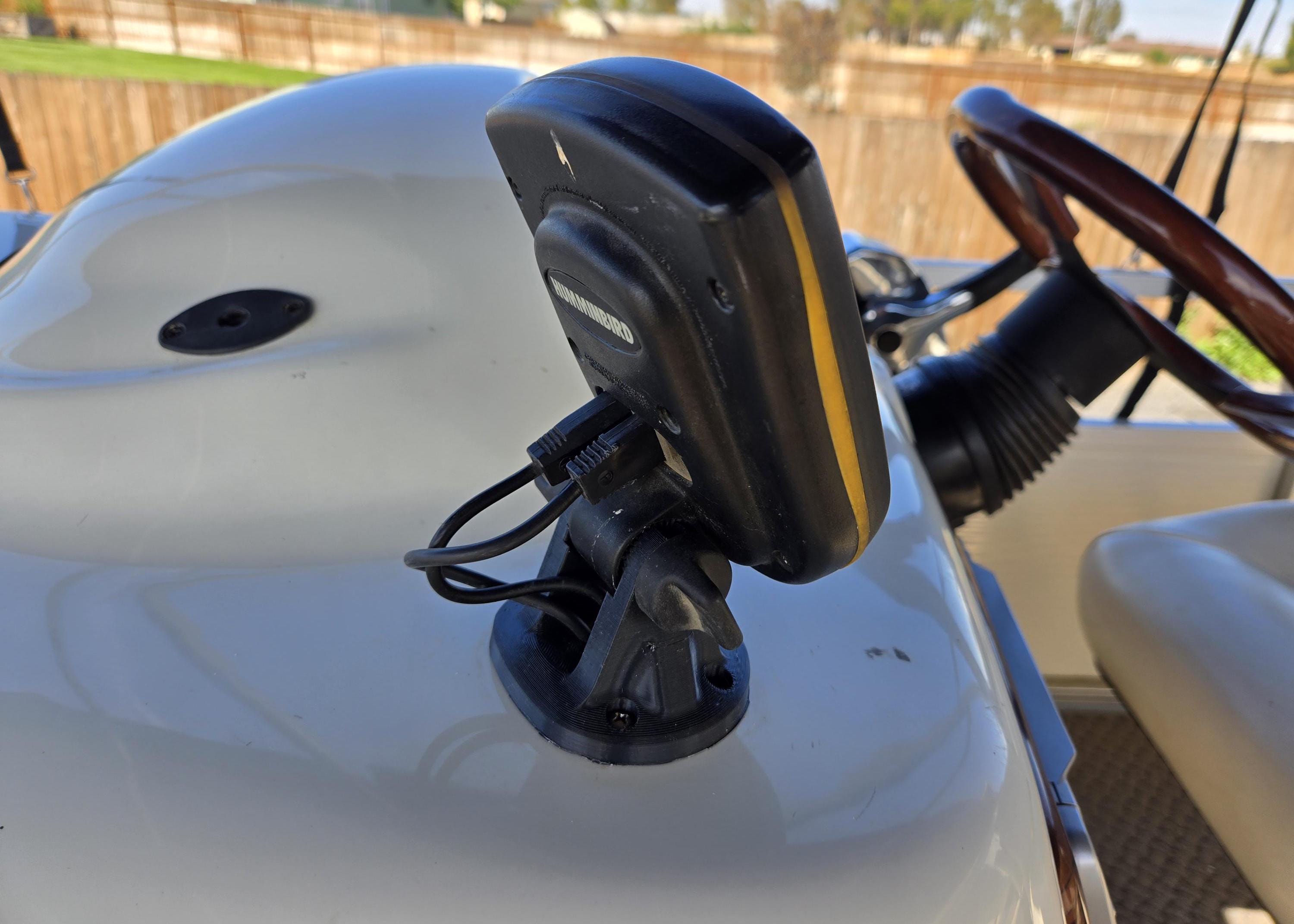 Humminbird Piranhamax Depth Finder Reinforced Mount- 3D Printer STL ...