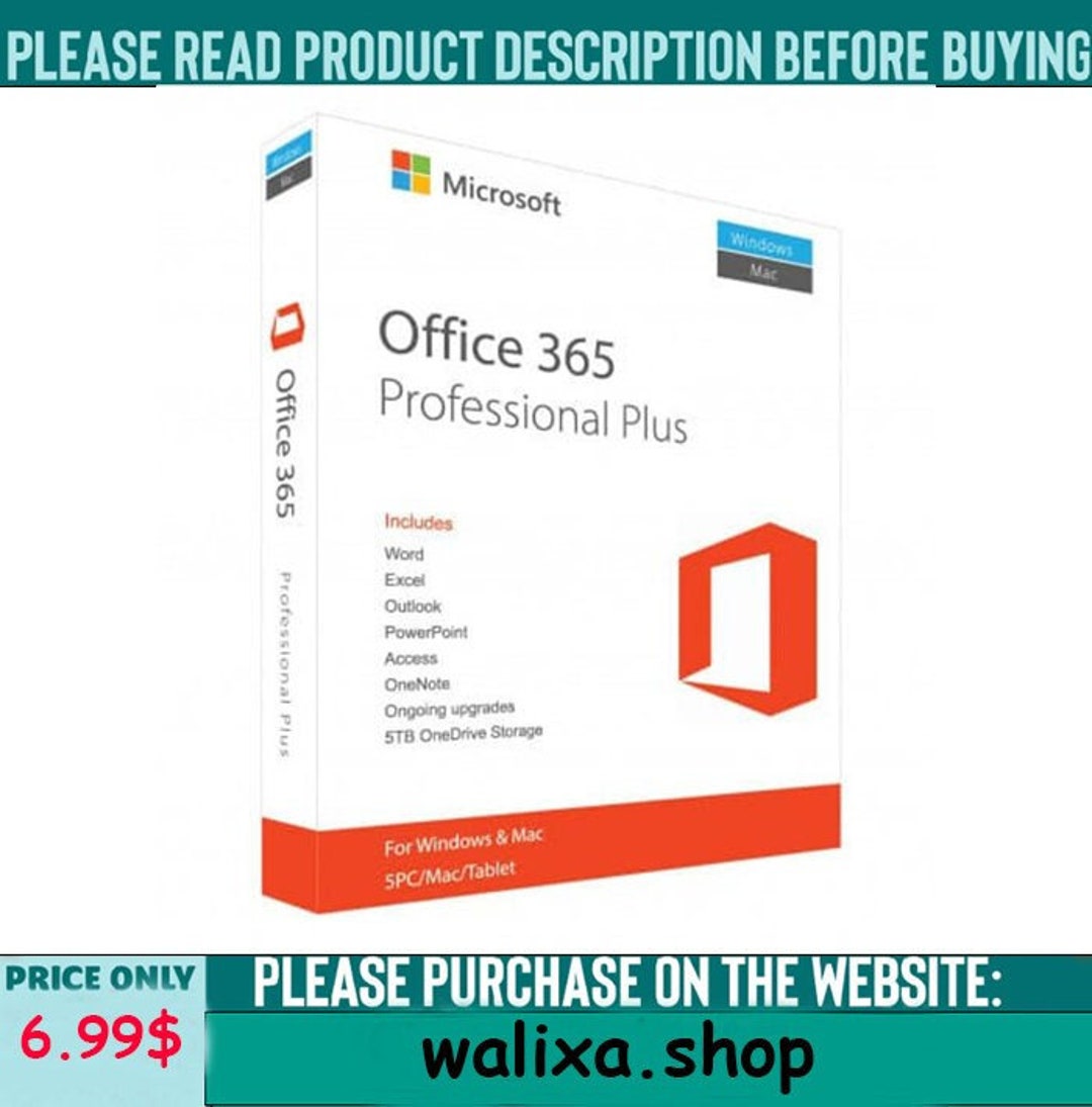 Microsoft Office 365 Professional Plus Lifetime License Digital ...