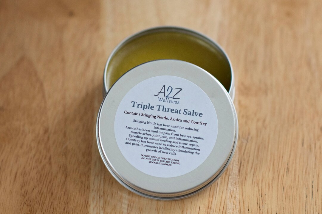 Triple Threat Salve - Arnica, Comfrey and Stinging Nettle All in One Organic - Etsy
