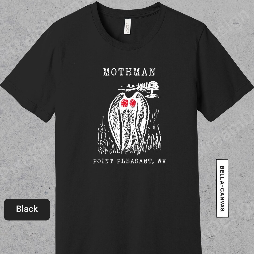 Mothman Shirt, Urban Legend Shirt, Moth Man Legend, West Virginia ...