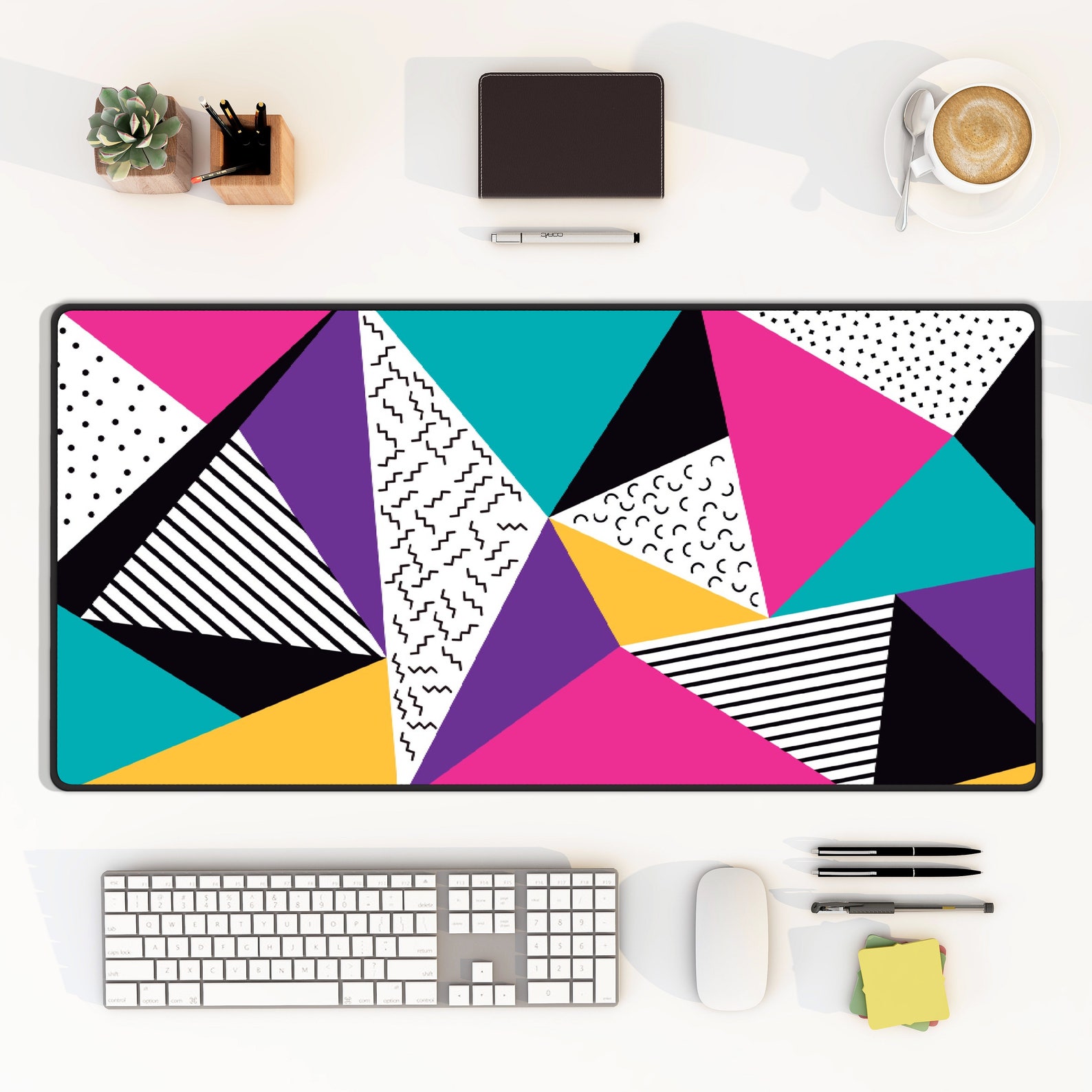 Retro 80s Desk Mat, Cute 90s XL Mousepad, Vintage Desk Mat, Gaming Desk ...