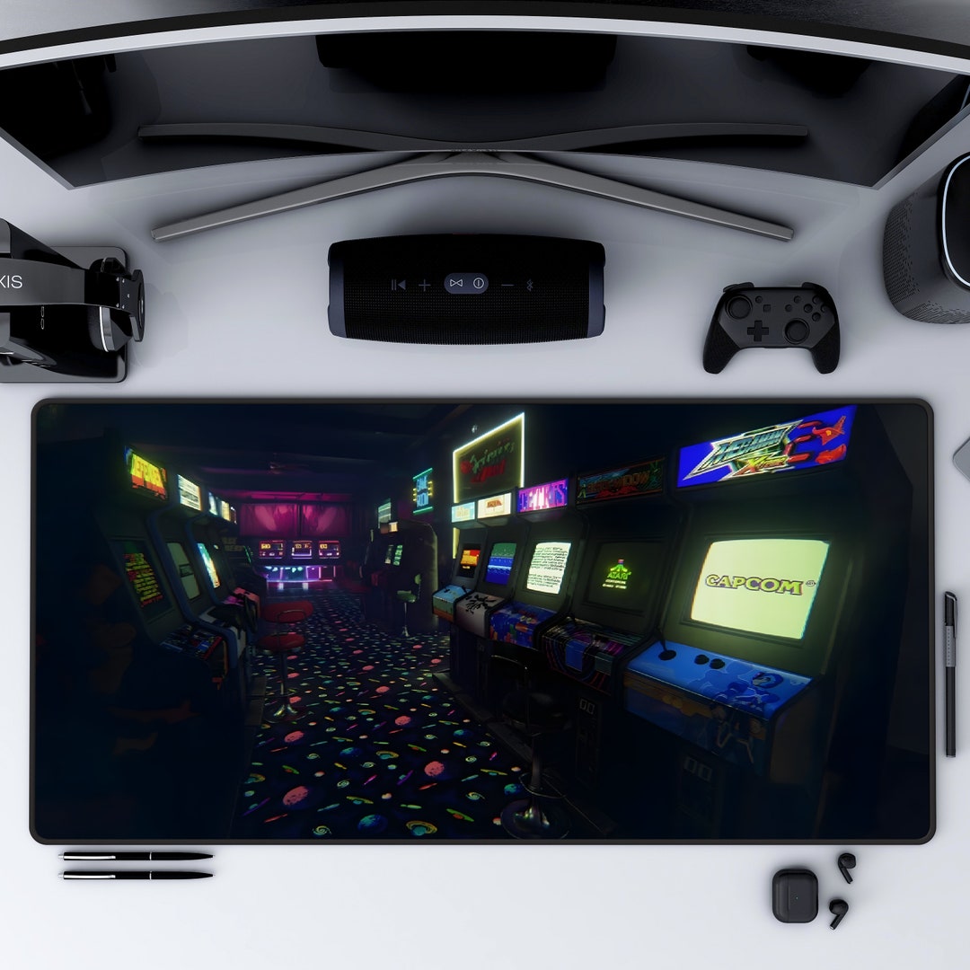 Retro Arcade Desk Mat Durable & Non-slip Perfect Gift for Gamers - Etsy