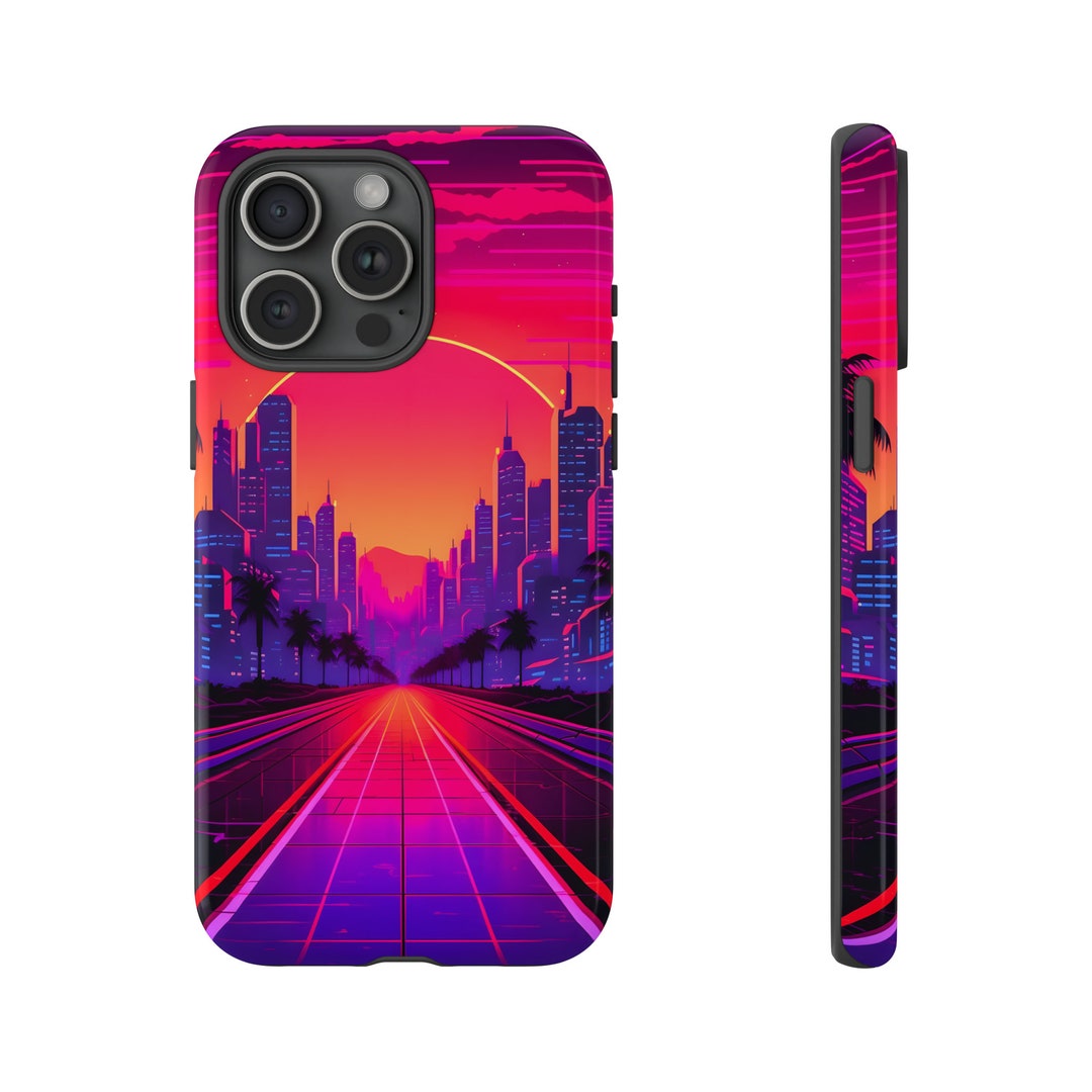 80s Vaporwave Retro Phone Case Cool Synthwave Design Tough Case for ...