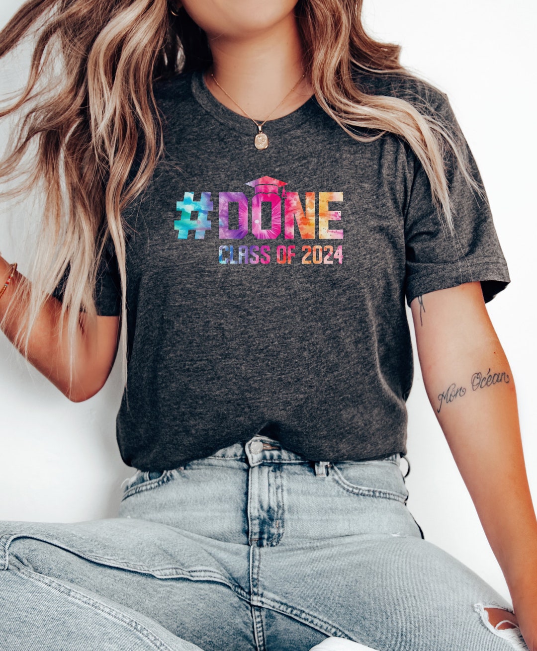 Hashtag Done Class of 2024 High School Graduation Shirt, Senior Shirt ...