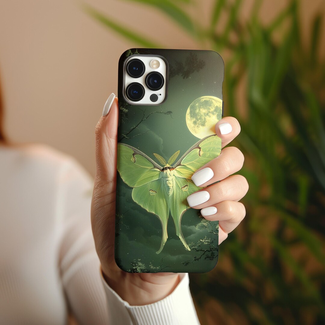 Luna Moth Phone Case | Cottagecore Whimsigoth Art | Tough Case for ...