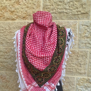 Palestine Hirbawi Kufiya Scarf (made in Palestine) - Etsy