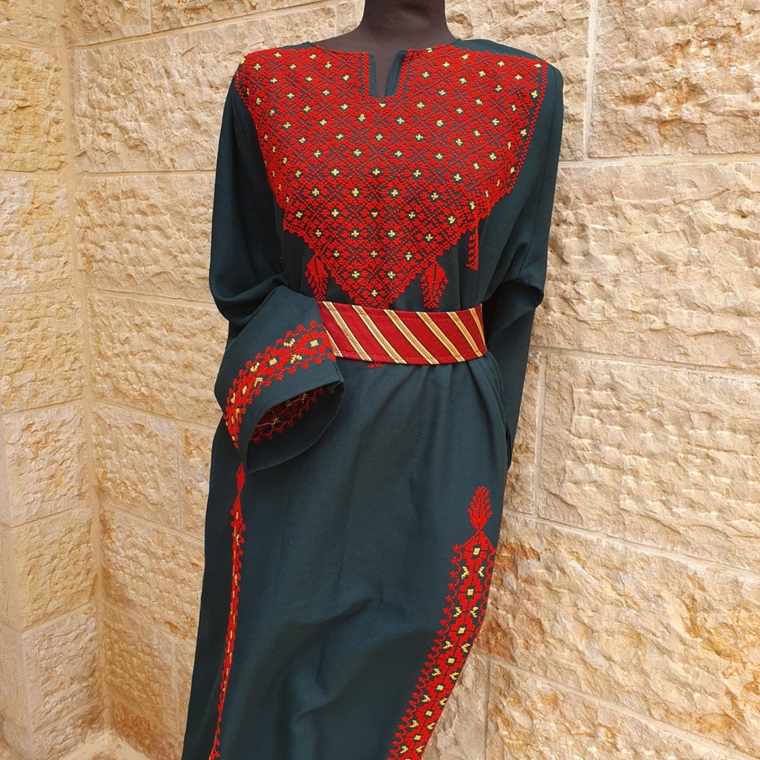 Modern Palestinian Traditional Dress (made in Palestine) - Etsy