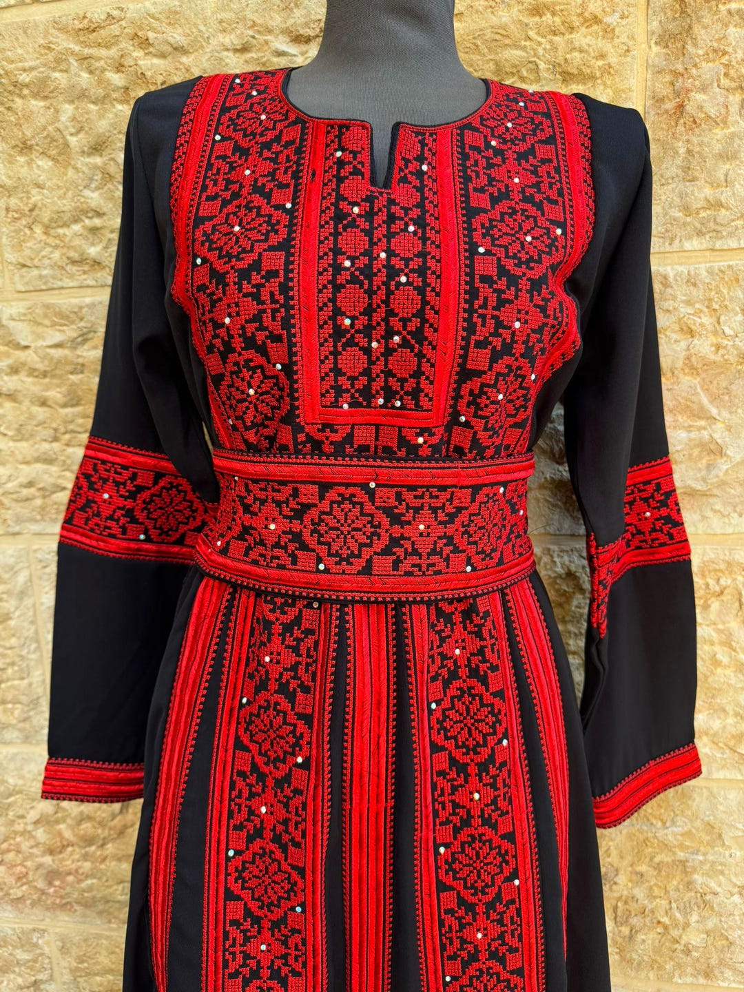 Traditional Palestinian Dress Machine Made in Palestine - Etsy
