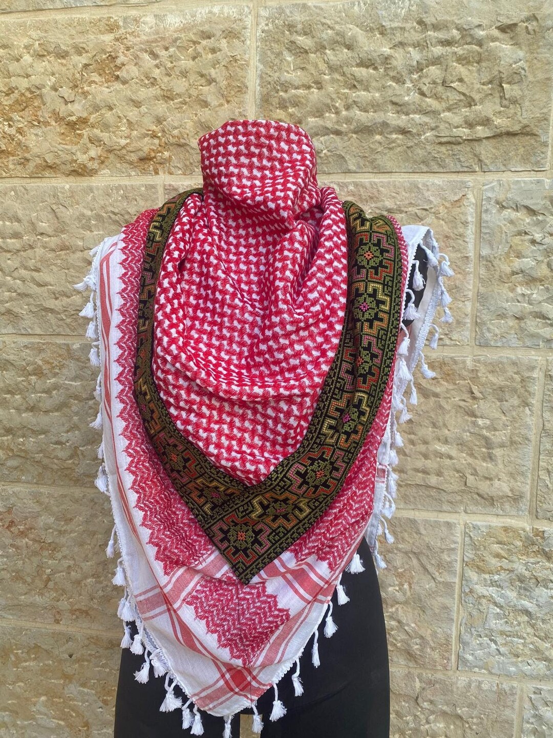 Palestine Hirbawi Kufiya Scarf (made in Palestine) - Etsy