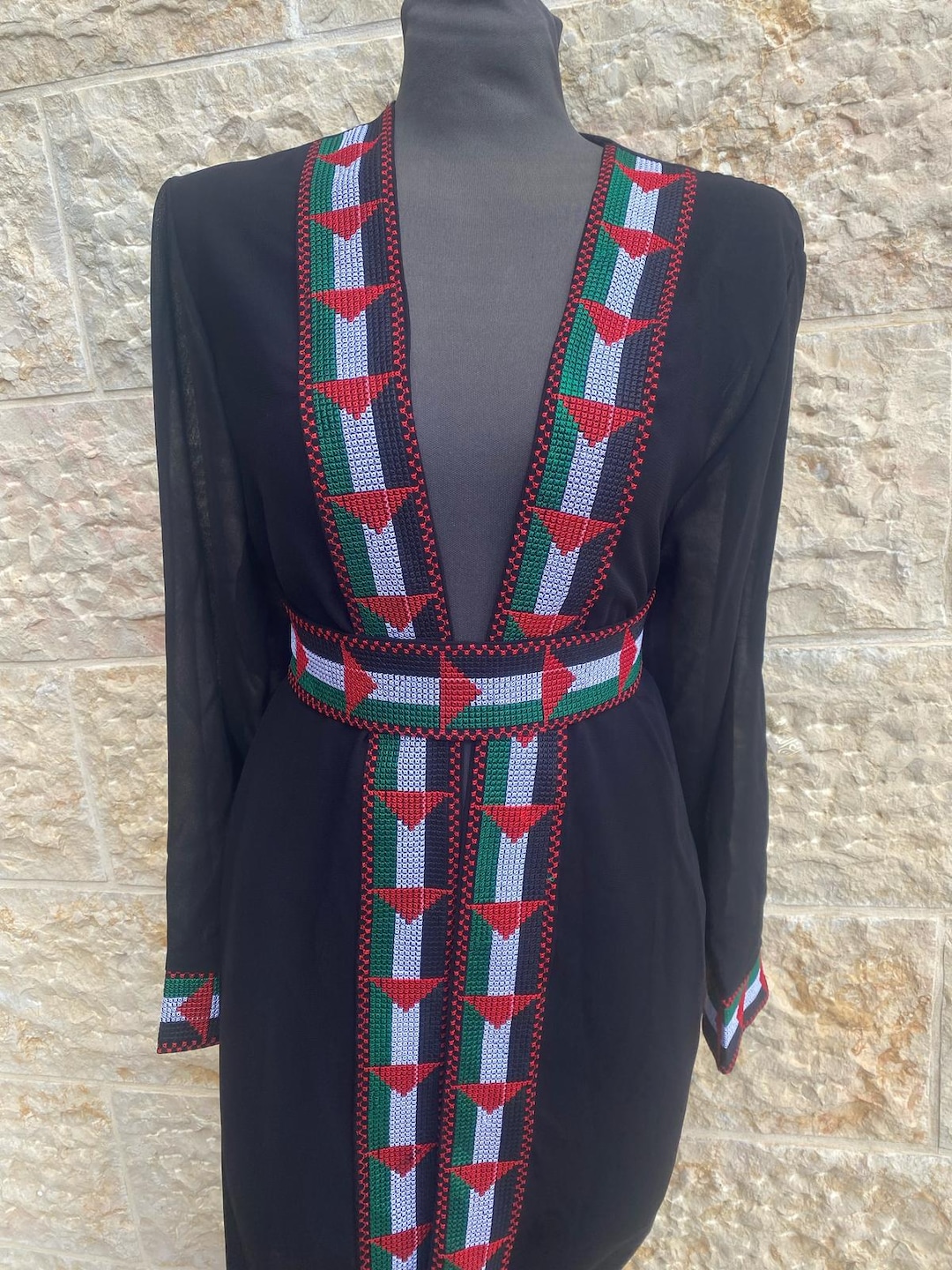 Light Traditional Palestinian Flag Robe Made in Palestine - Etsy