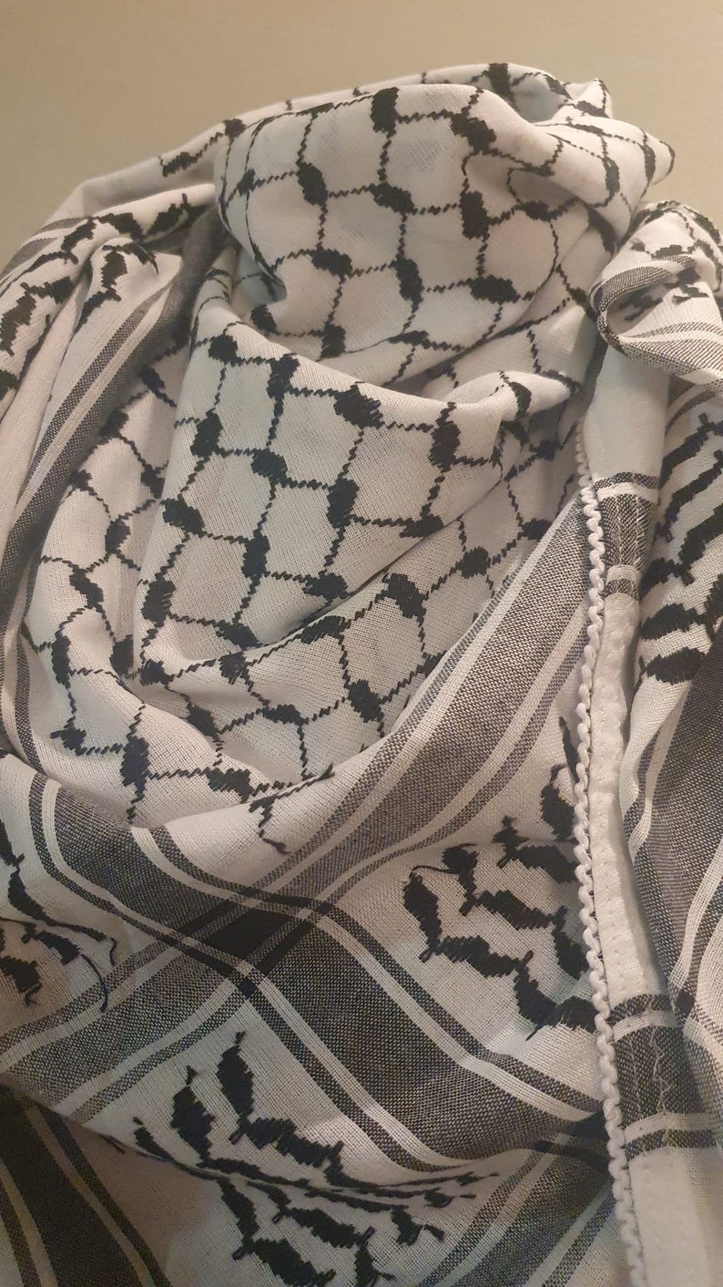 Hirbawi Handmade Palestinian Kufiya. - Etsy Israel
