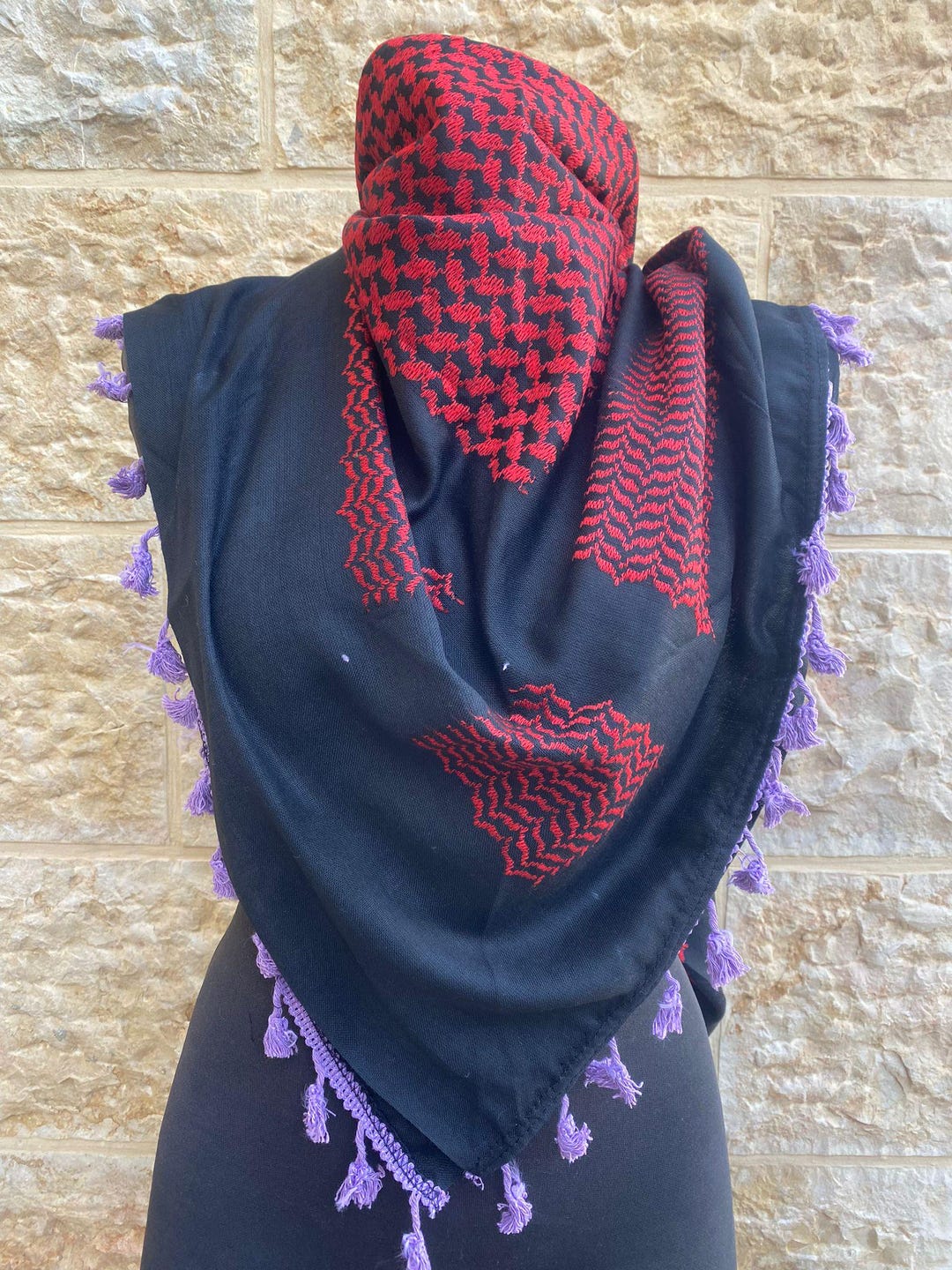Made in Palestine Hirbawi Kufiya - Etsy
