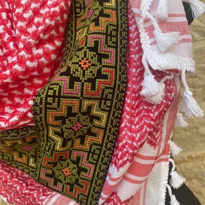 Palestine Hirbawi Kufiya Scarf (made in Palestine) - Etsy