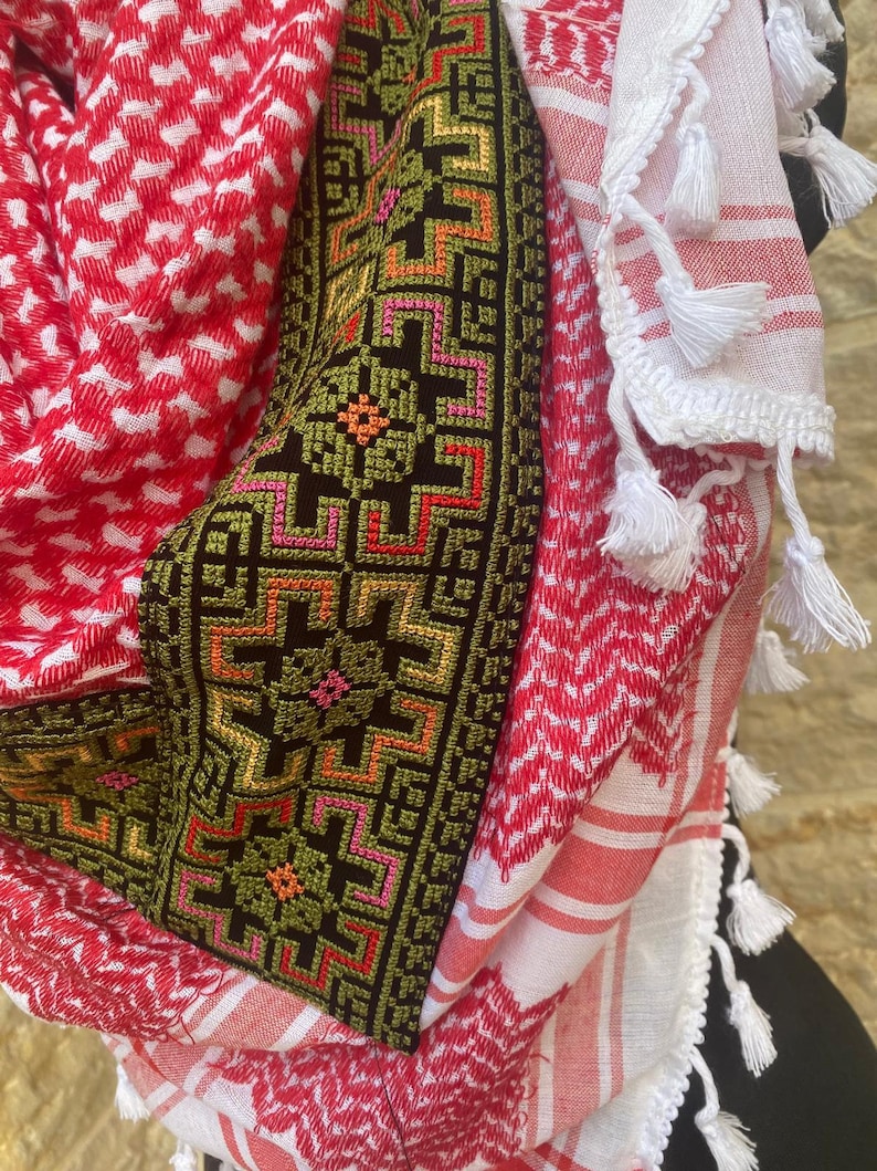 Palestine Hirbawi Kufiya Scarf (made in Palestine) - Etsy