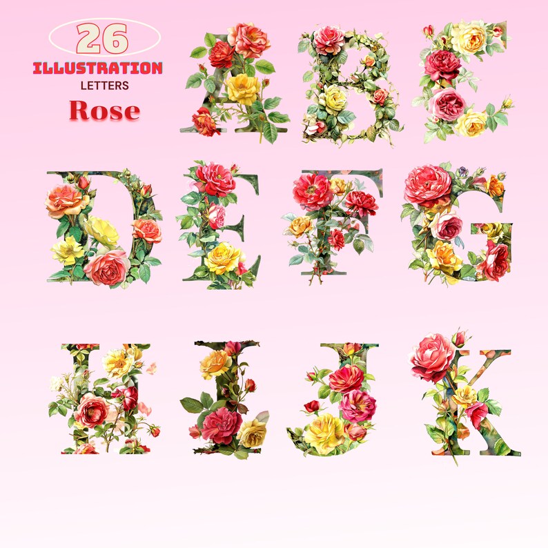 36 PNG Alphabet Clipart, Letters Clipart, Book Clipart, Letter Bundle ...