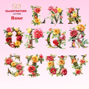 36 PNG Alphabet Clipart, Letters Clipart, Book Clipart, Letter Bundle ...