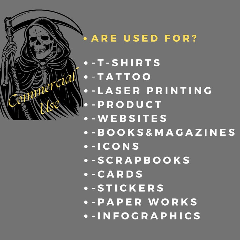 Female Grim Reaper Skeleton SVG, PNG, JPG, (digital Download) - Etsy