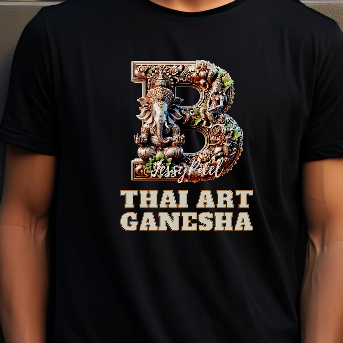 36 PNG Alphabet Clipart Set, Ganesha and Thai Art Letters, 300DPI, 4000 ...