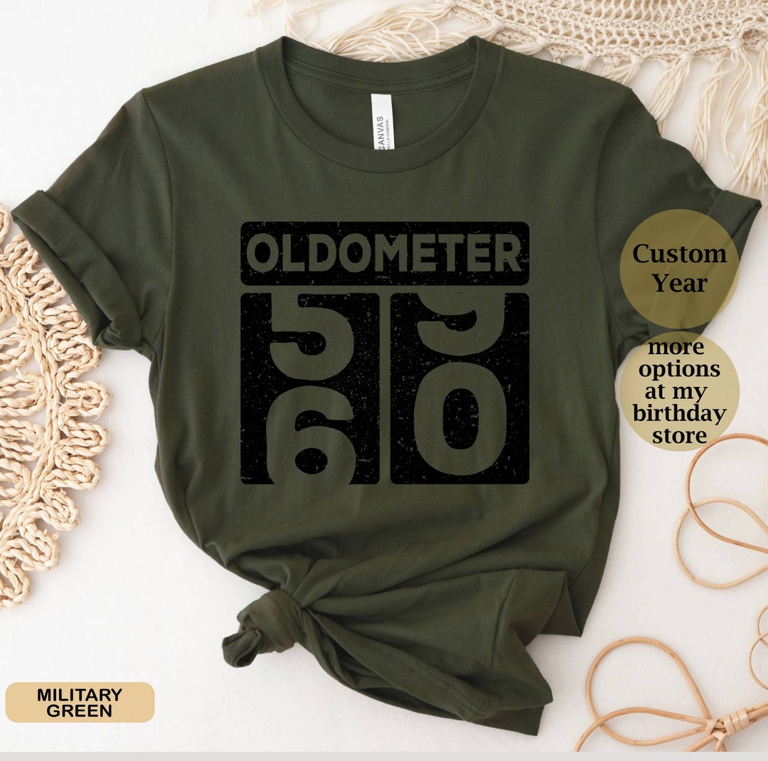 Oldometer 60 T-shirt 60th Birthday Gift T-shirt, Born in 1964 Birthday ...