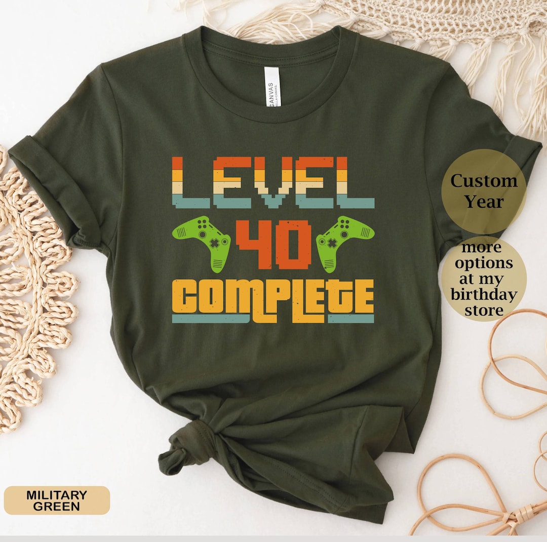 Level 40 Complete, 40 Year Anniversary Gift, Custom Sweatshirt, 40th ...