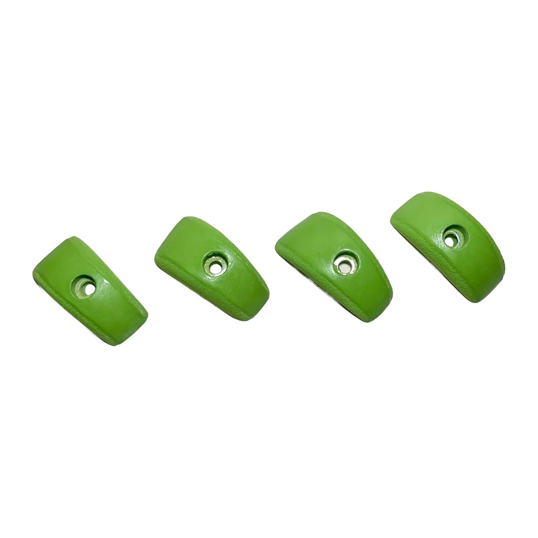 Set of 4 Lime-green Flat Dual-tex Pinch Climbing Holds - Etsy