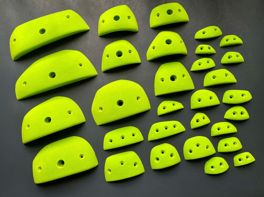 Climbing Holds Set - Lamina In-cut 30 Piece Set - Bolt on and Screw on ...