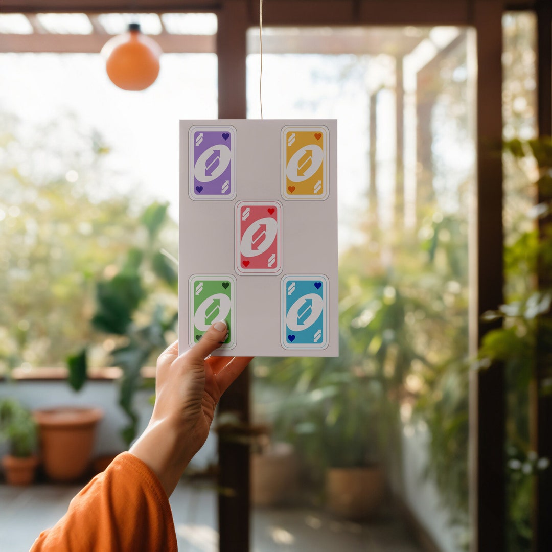 Uno Reverse Sticker Sheet | 5 Sticker Bundle - Etsy