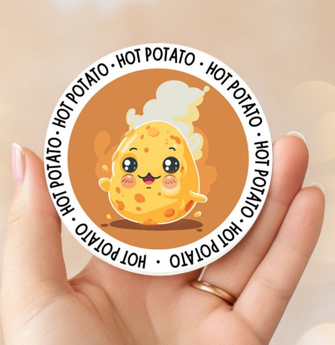 Hot Potato Sticker Potato Sticker Cartoon Sticker 1 Sticker Multiple ...