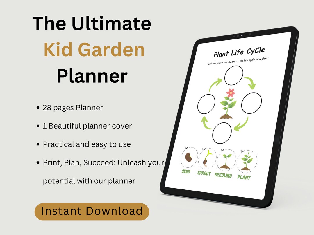 Garden Planner for Kids | Garden Journal Organiser | Allotment Planner ...
