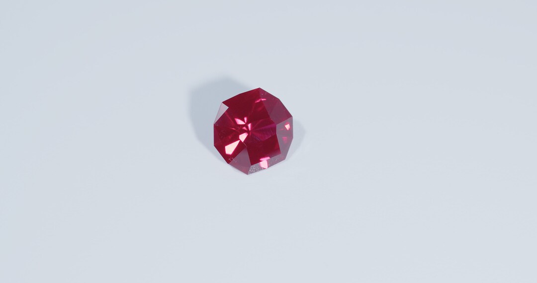 Synthetic Ruby, 11.56ct 'abyssal Maw' Round - Etsy