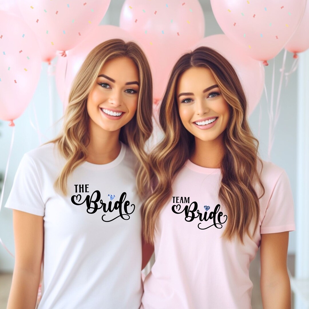 Team Bride Shirts, Bridesmaid Shirts, Bachelorette Party Shirts, Gift ...