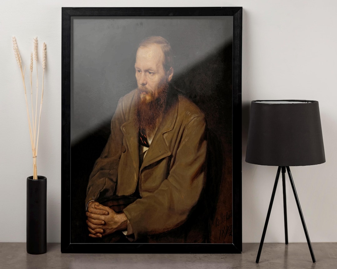 Fyodor Dostoevsky Poster, Vintage Wall Art, Bookworm Gift, Wall Art ...
