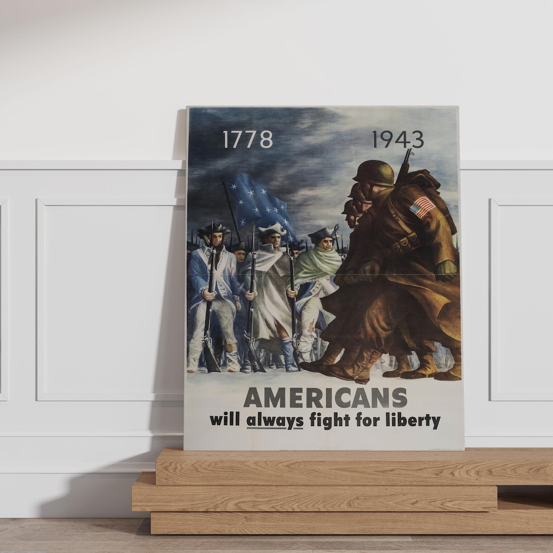 World War 2 Propaganda Poster Poster Vintage Canvas Print Wall Art ...