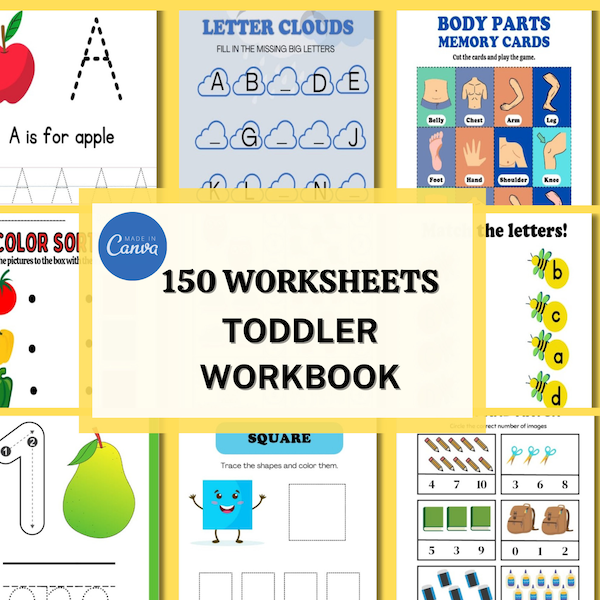 Preschool Workbook - Etsy