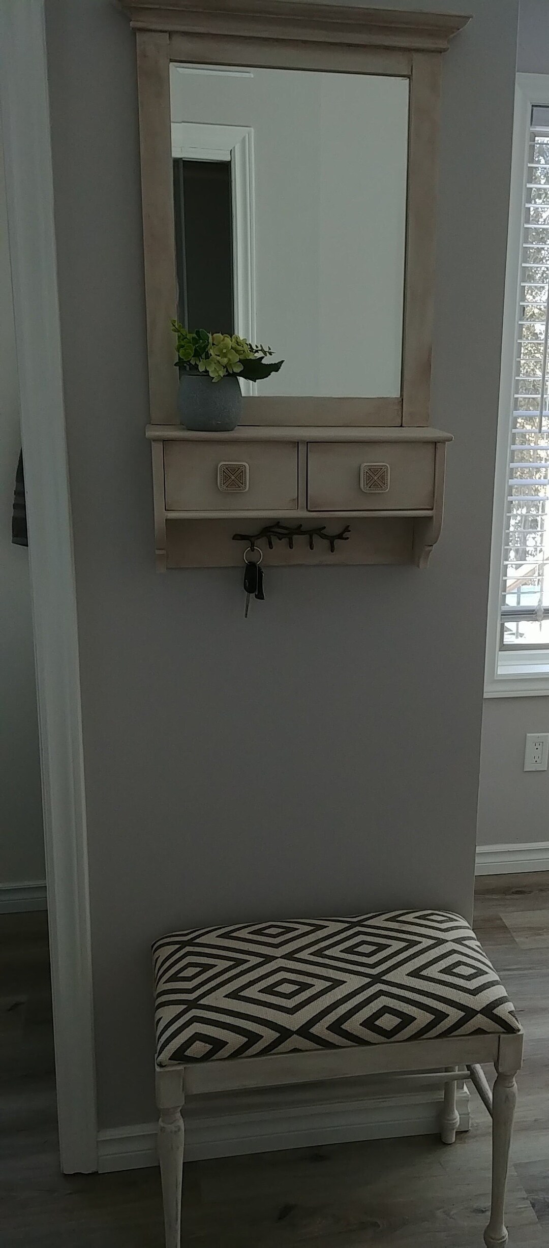 Entry Way Mirror and Bench - Etsy