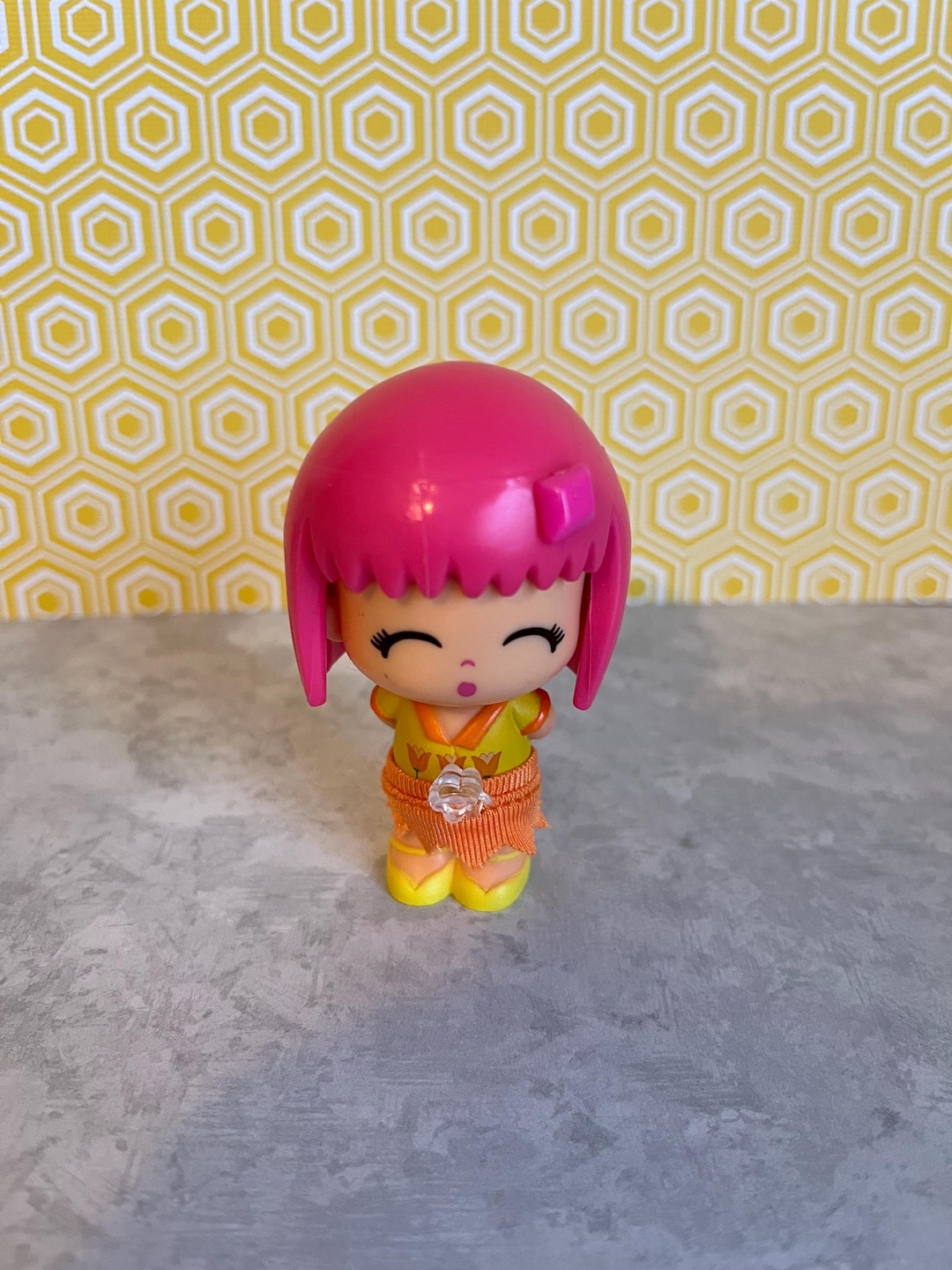 Famosa Pinypon Doll Pink Hair Orange & Yellow Outfit - Etsy