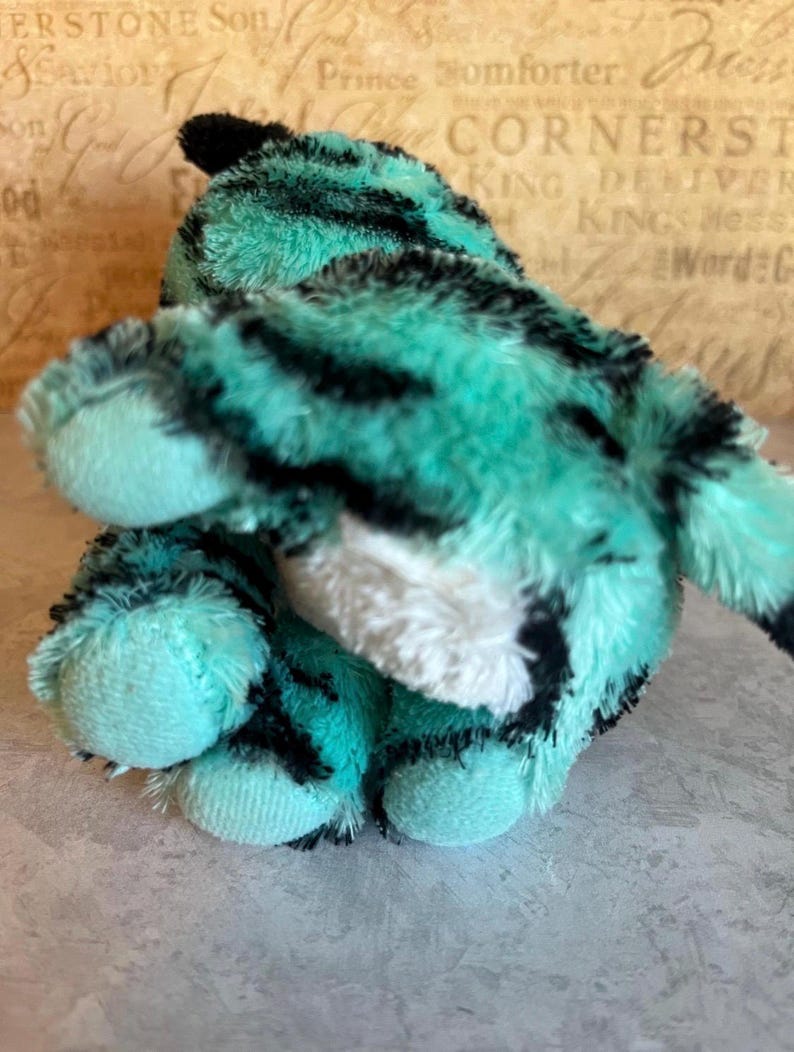 Ty Beanie Boo Tess the Green Tiger Justice Exclusive 6” RARE - Etsy