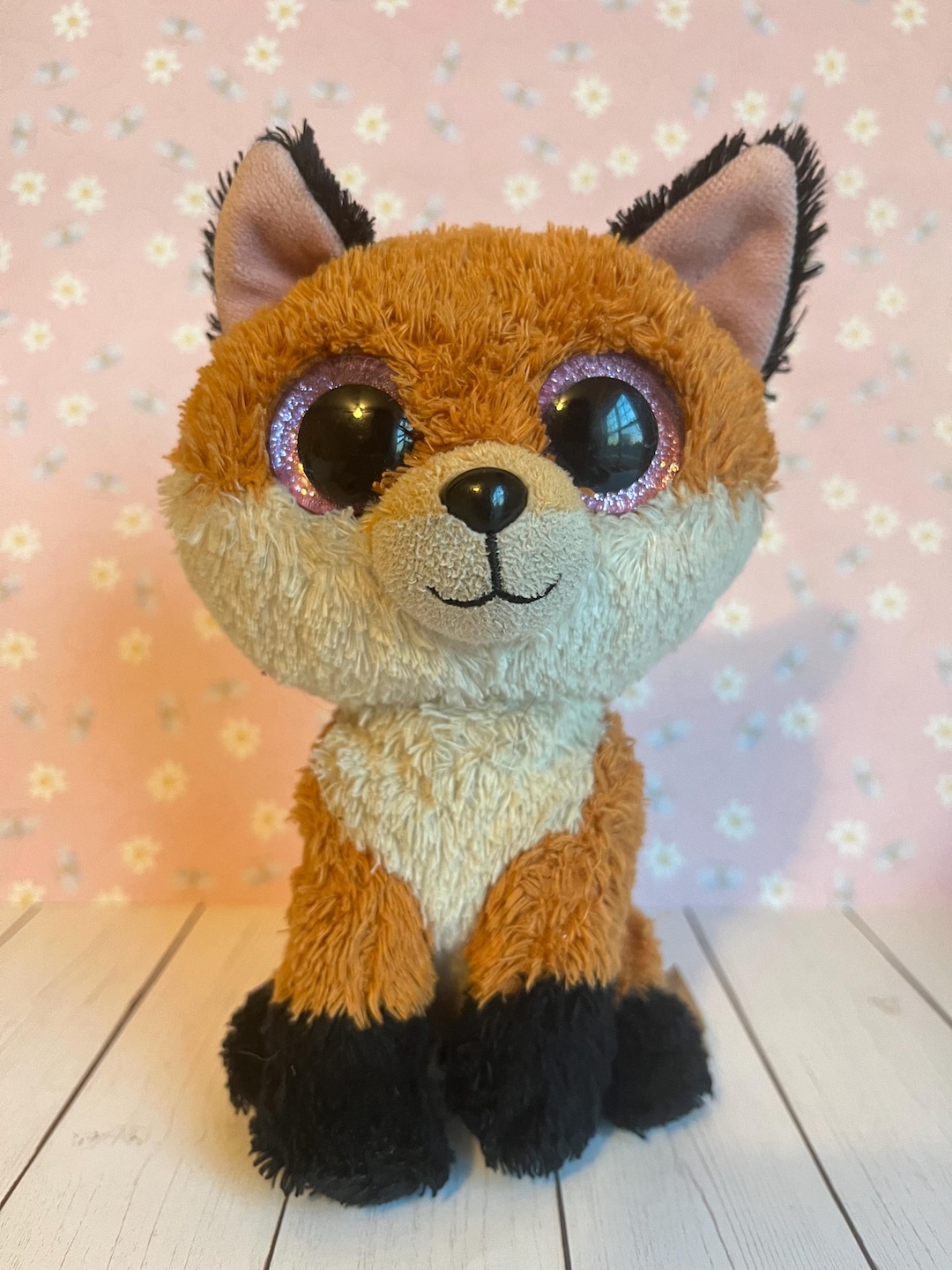 Ty Beanie Boo Slick the Fox 6 USED CONDITION - Etsy