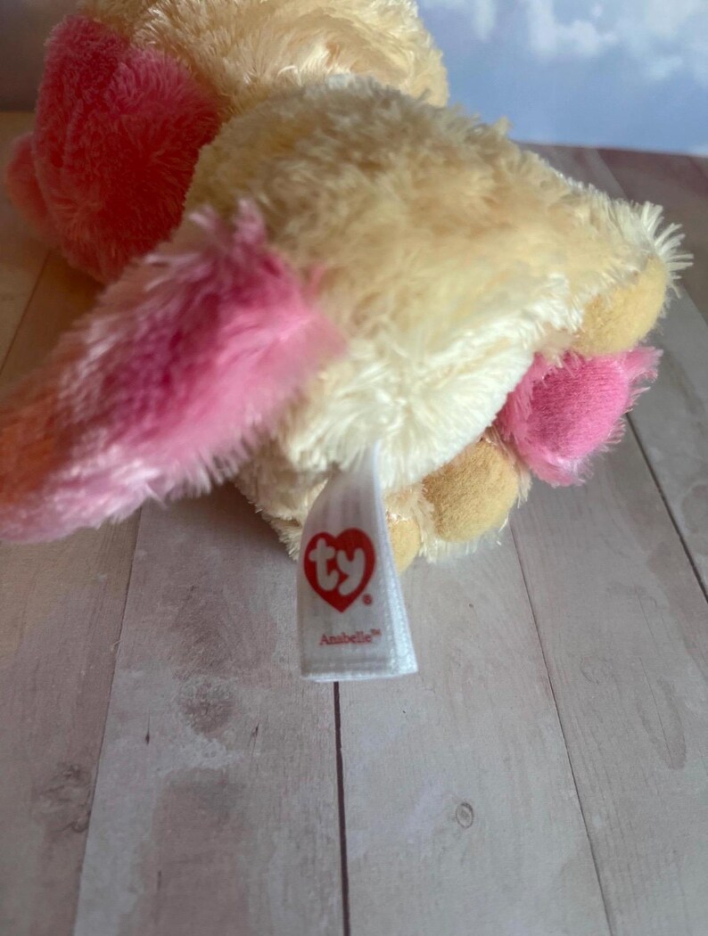 Ty Beanie Boo Anabelle the Tan & Pink Cat 6” RARE Barnes N Noble ...
