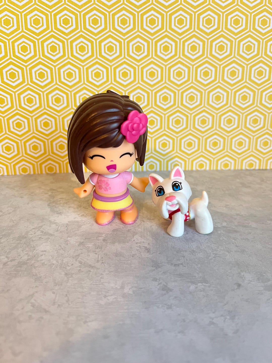 Famosa Pinypon Doll Brown Hair Cute 90s Outfit With Dog - Etsy