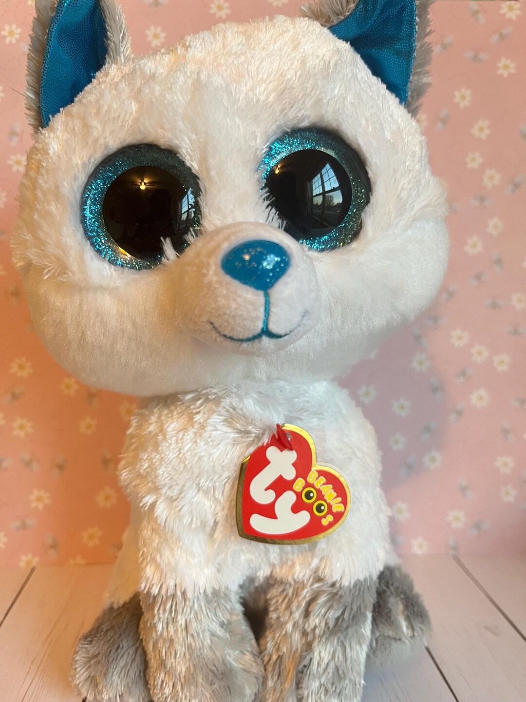Ty Beanie Boo Frost the Arctic Fox With Blue Accents 9 NWT RARE MINT - Etsy