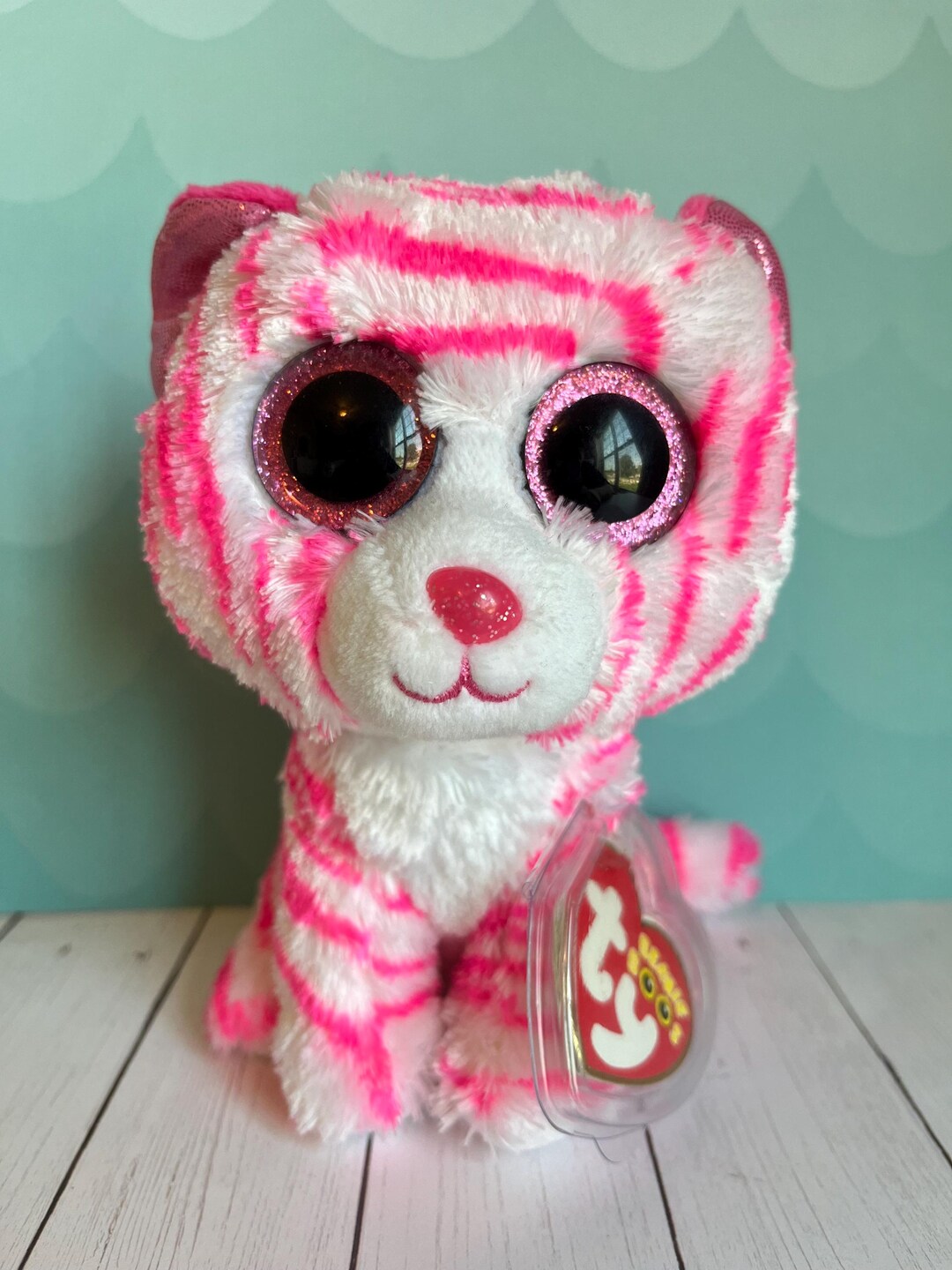 Ty Beanie Boo Asia the White & Pink Tiger 6” RARE MINT NWT Europe ...