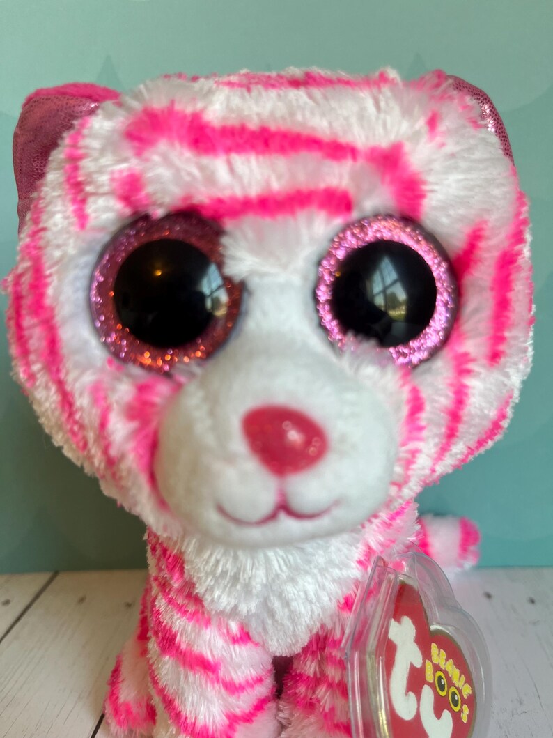 Ty Beanie Boo Asia the White & Pink Tiger 6” RARE MINT NWT Europe ...