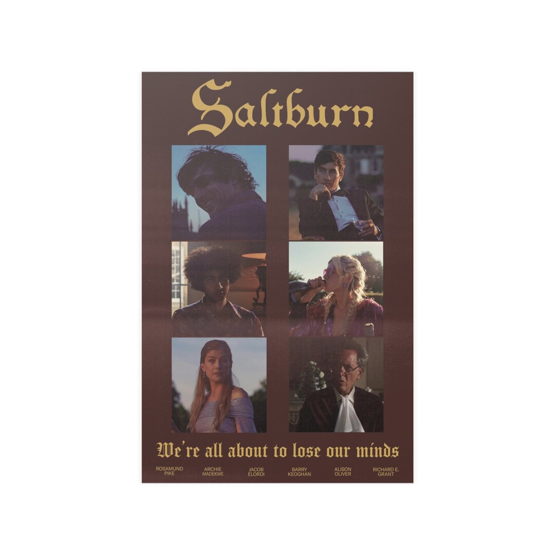 Saltburn Poster 12 In. by 18 In. Saltburn Merch Jacob Elordi Poster A24 ...