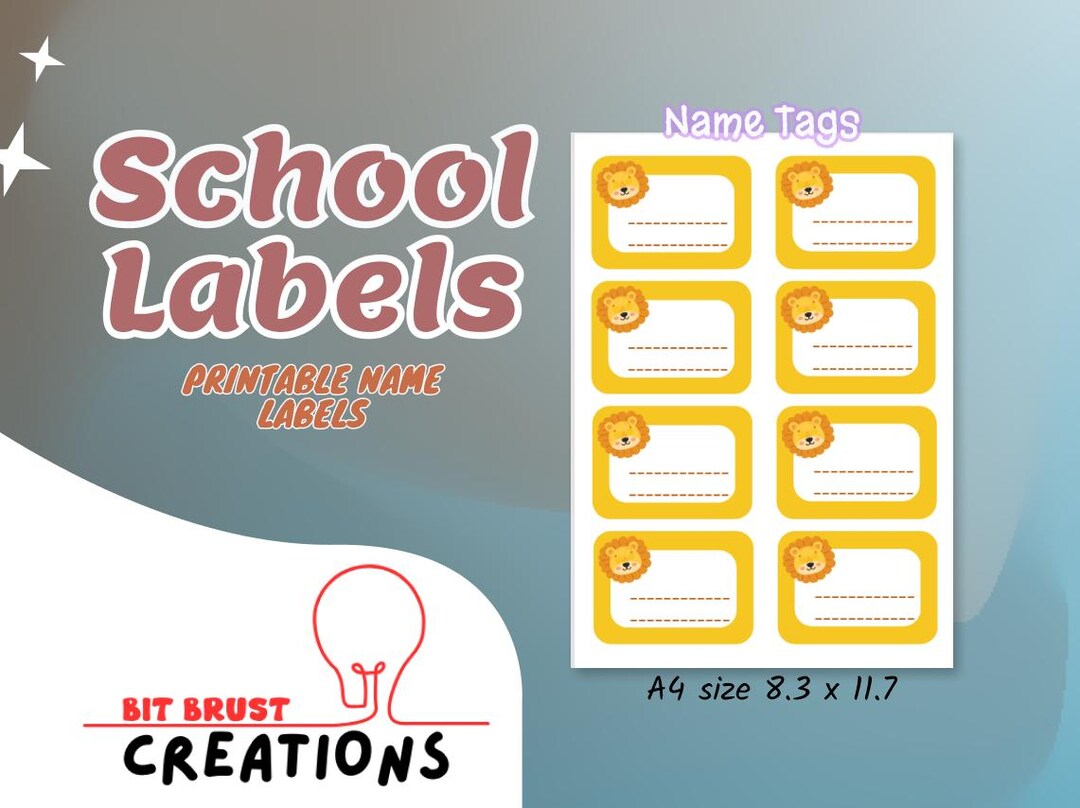 Cute Book Labels With Animals | Designs | Printable for Kids | Children ...