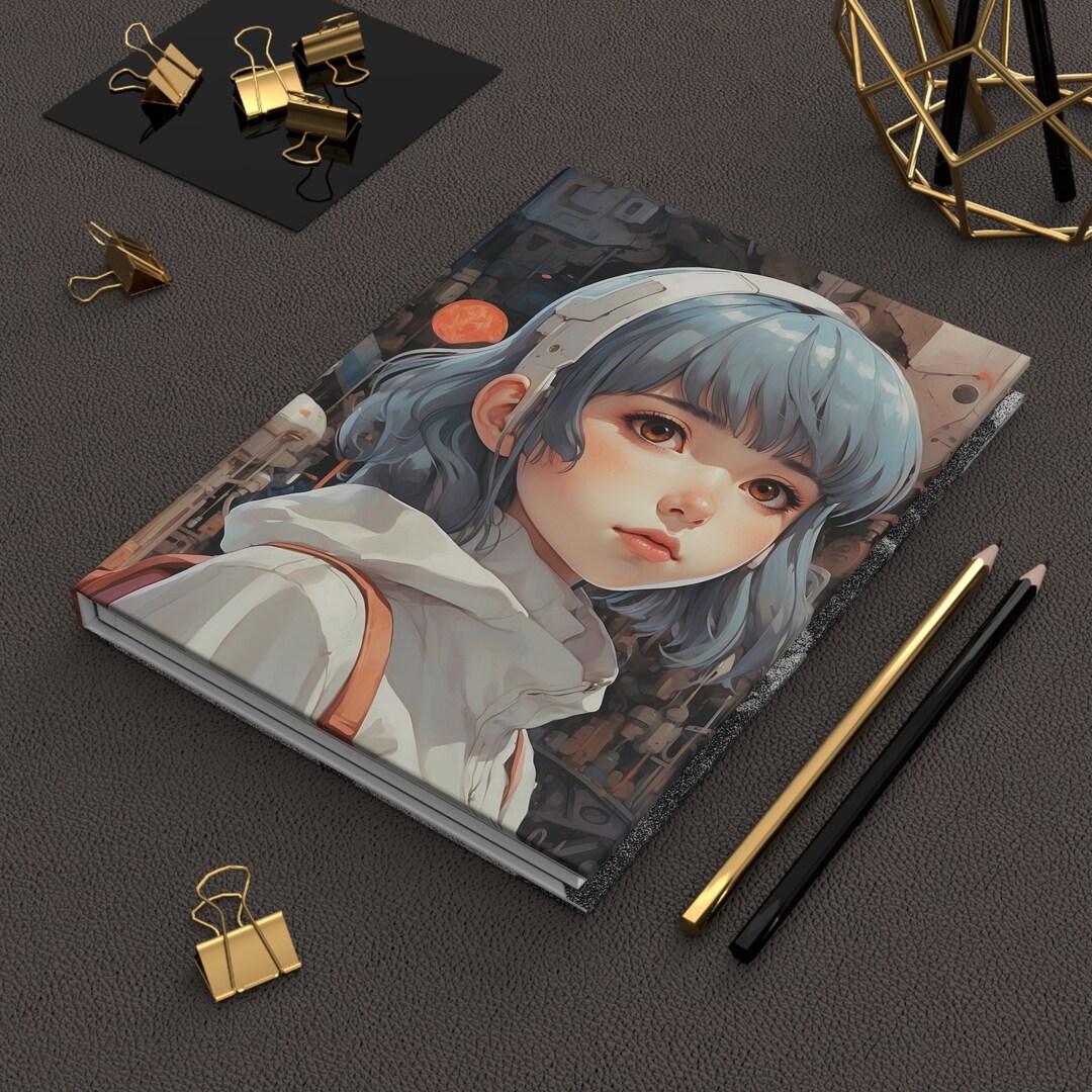 Adorable Anime Girl Diary Matte Journal for Journaling and Planning - Etsy