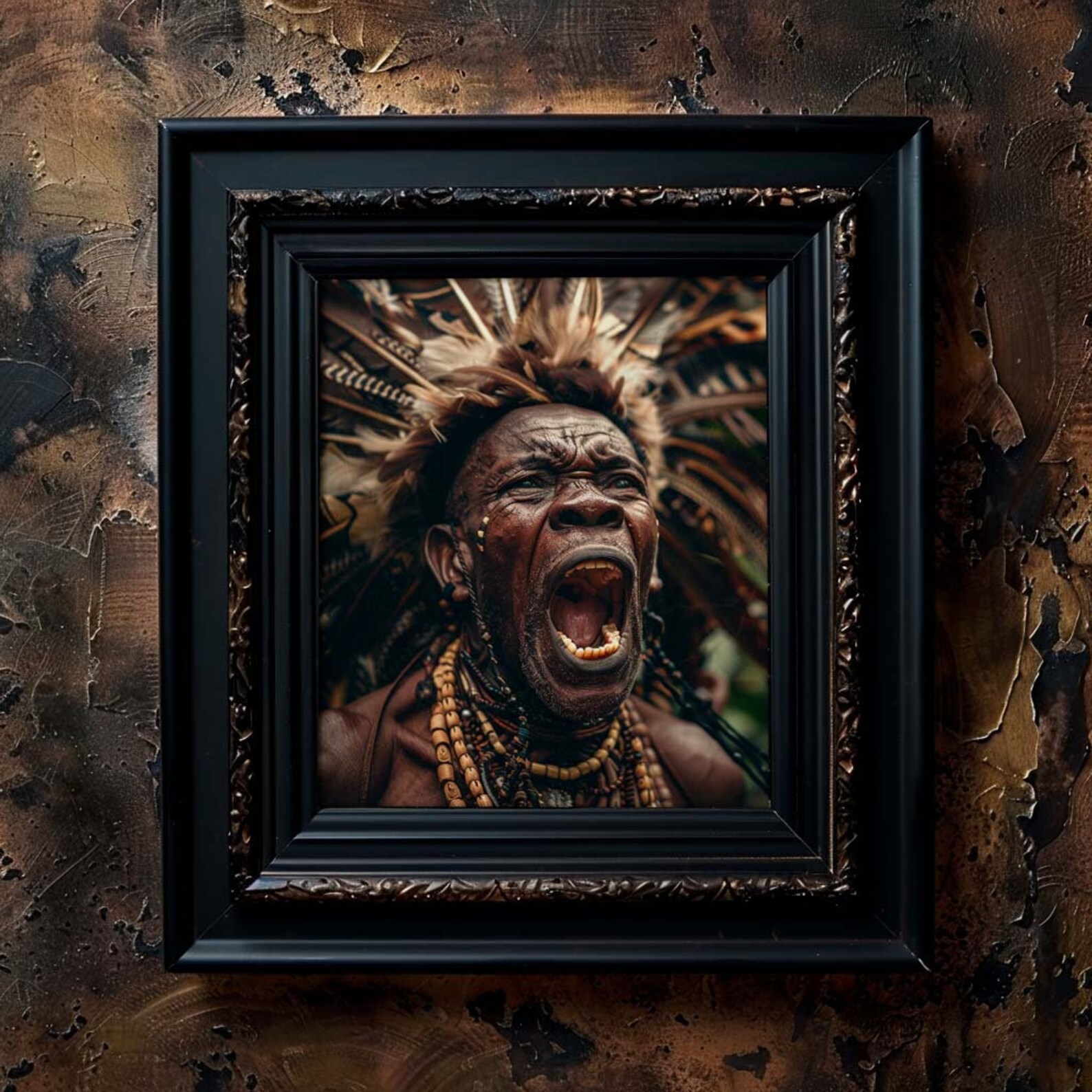 Man Yelling Digital Art, Artwork, Wall Art, Digital Artwork, Print Art ...