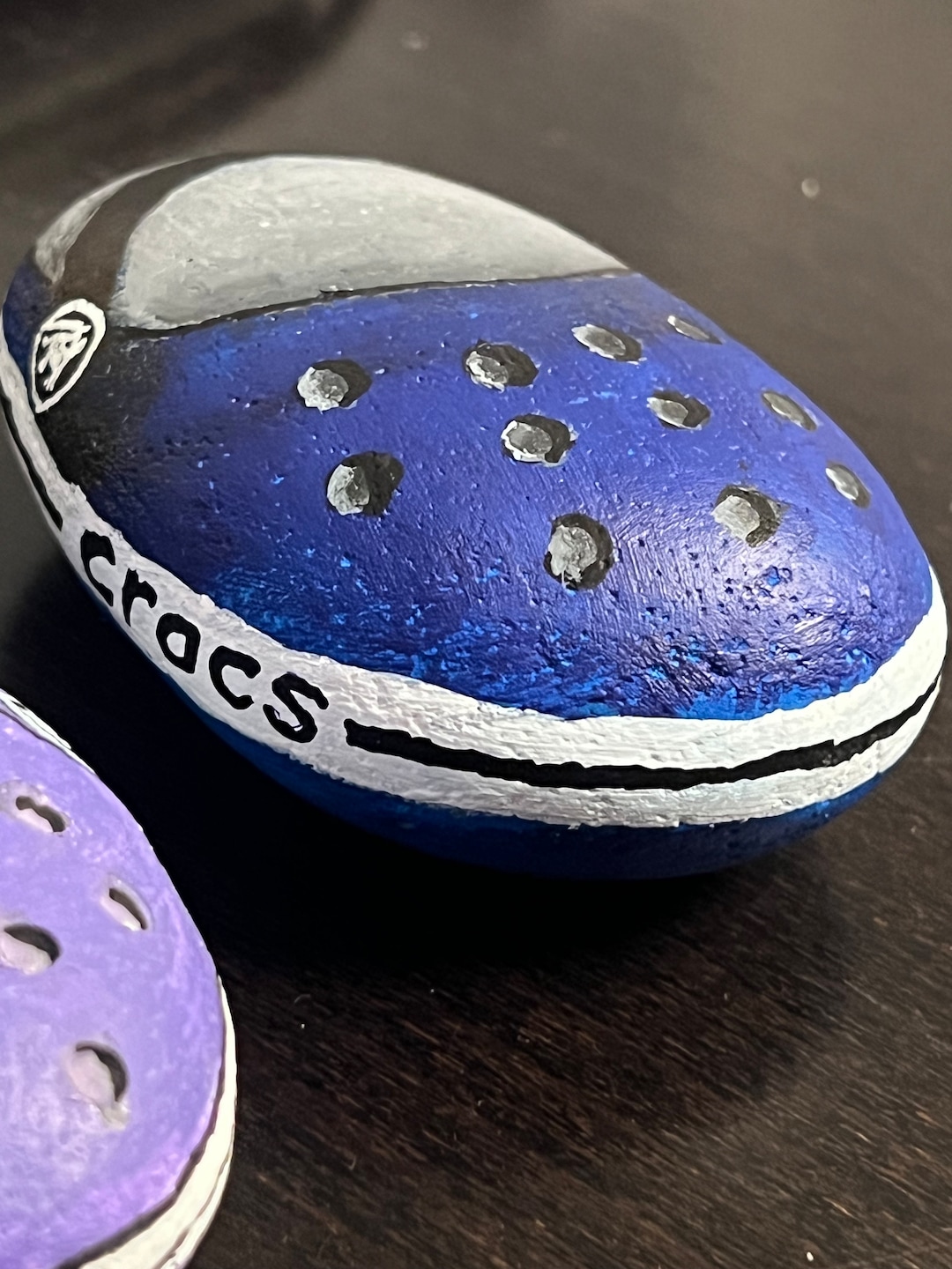 Painted Rocks for Wedding Crocs. Paperweight. Hand Painted Rocks ...