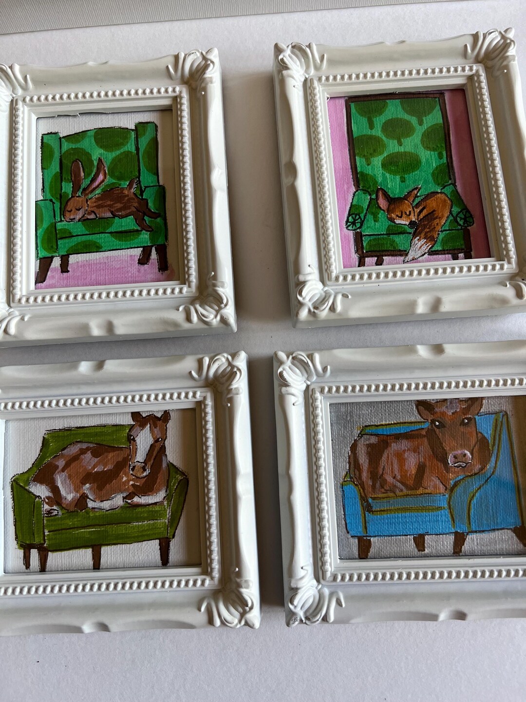 Farm Animals,horse,rabbit,cow,fox ,cute,funny,small, Miniature,3/4,on ...