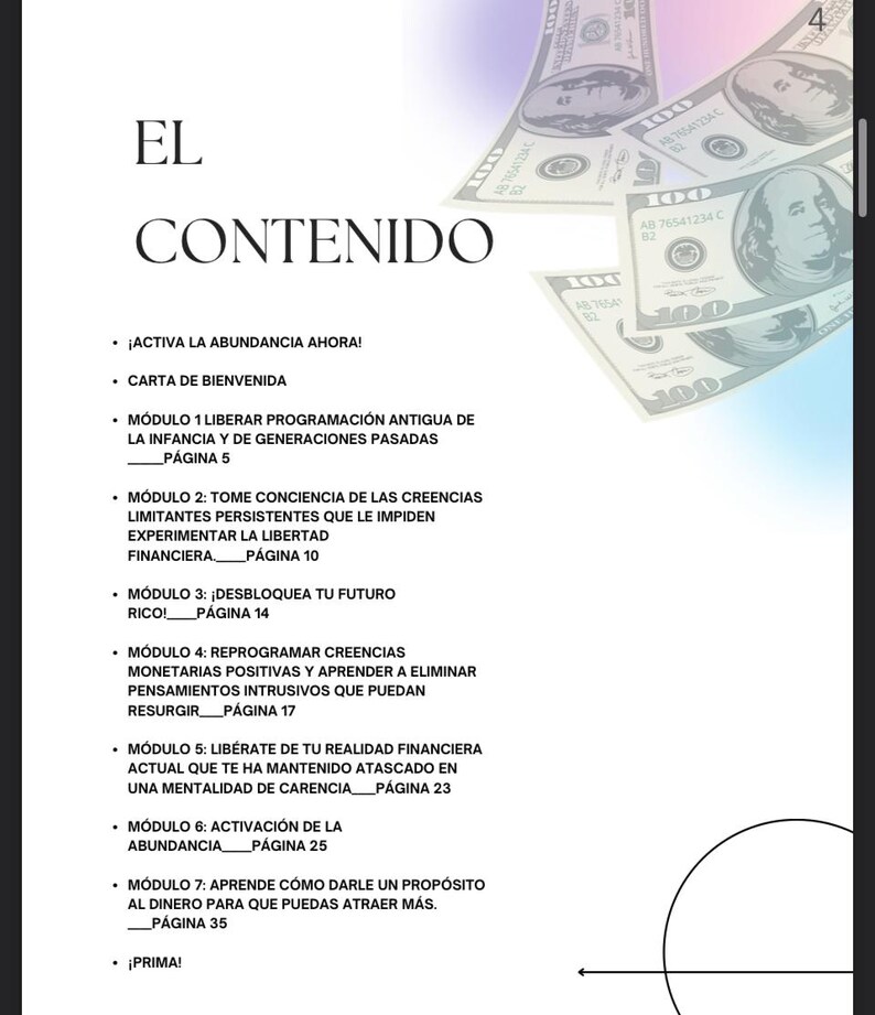Money Guide Workbook - Spanish Version (PDF) EN ESPAÑOL - Etsy